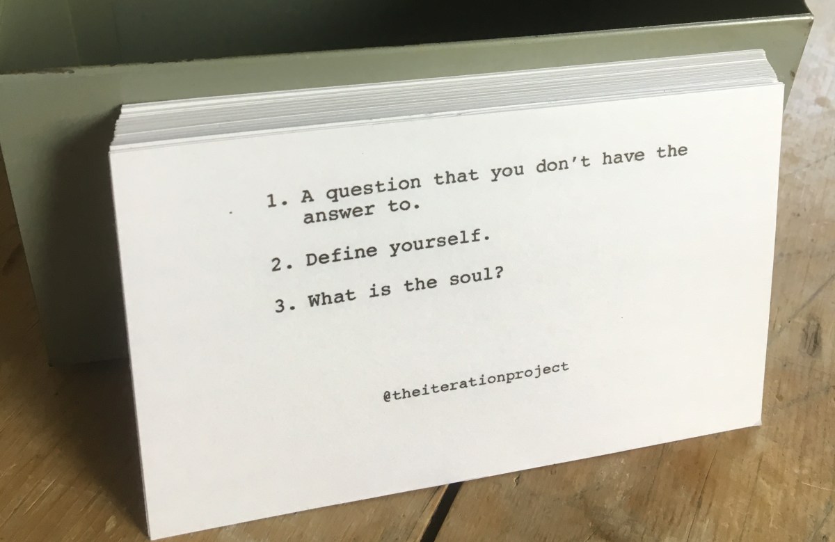 Language Fails Us – The Iteration Project